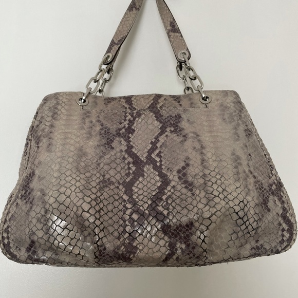 Michael Kors | Bags | Authentic Michael Kors Snakeskin Shoulder Bag ...